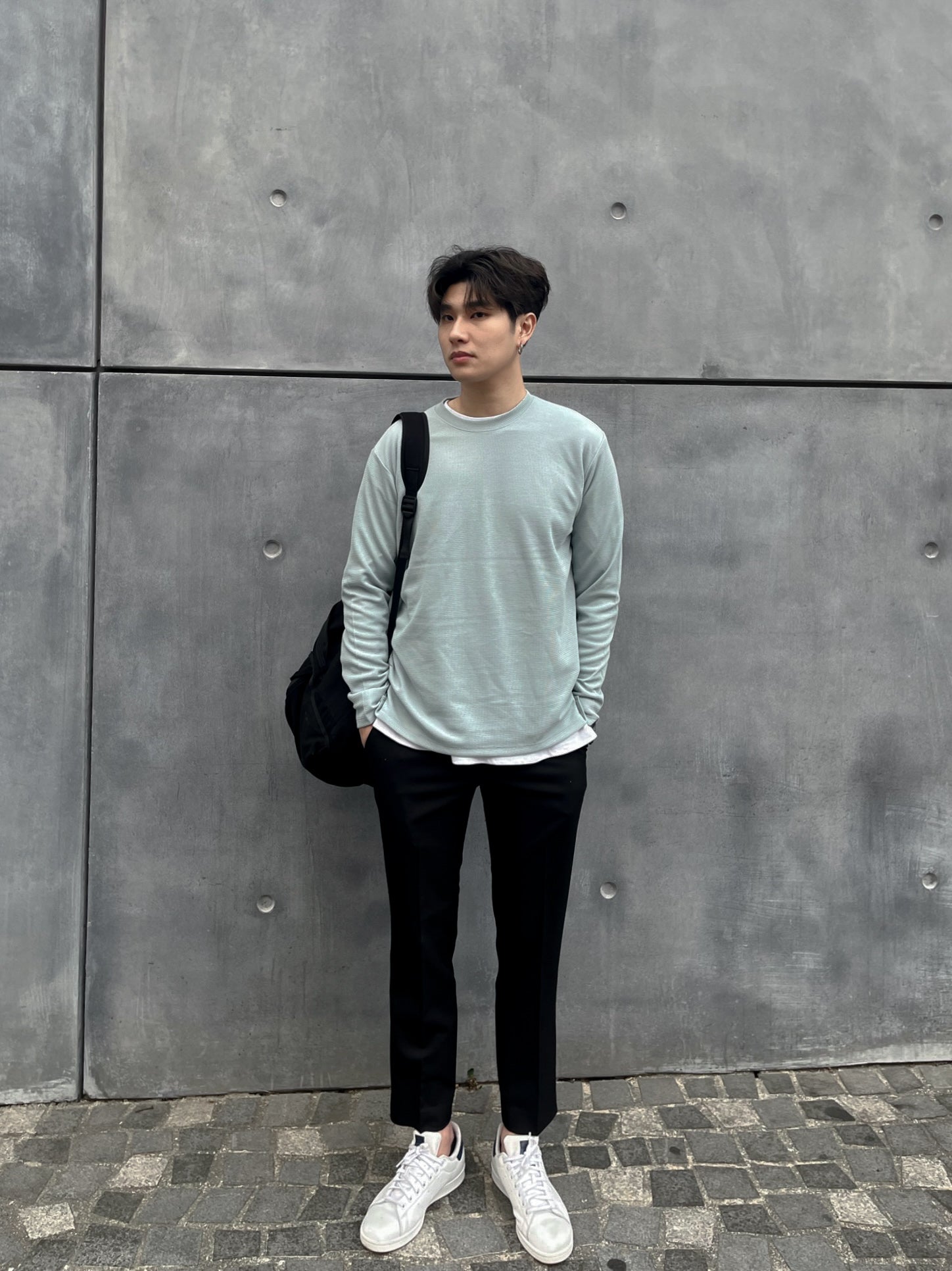 湖水藍上衣 – 179CM.Korea